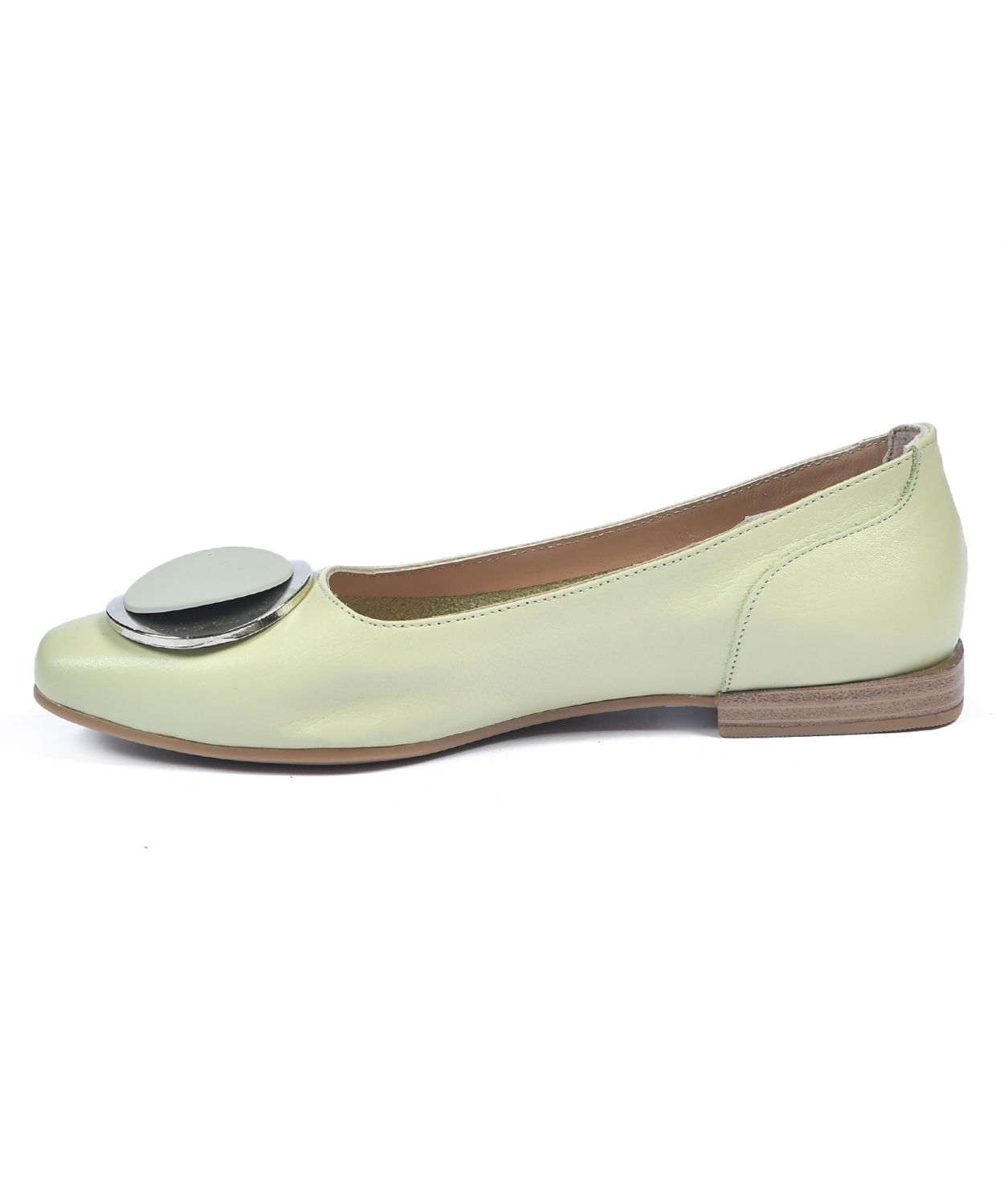 Pixy ženske kožne baletanke 8052 SS24 - GREEN