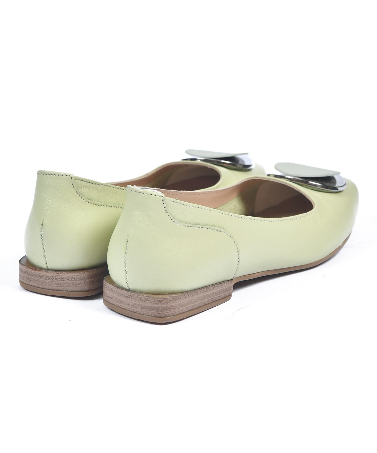 Pixy ženske kožne baletanke 8052 SS24 - GREEN