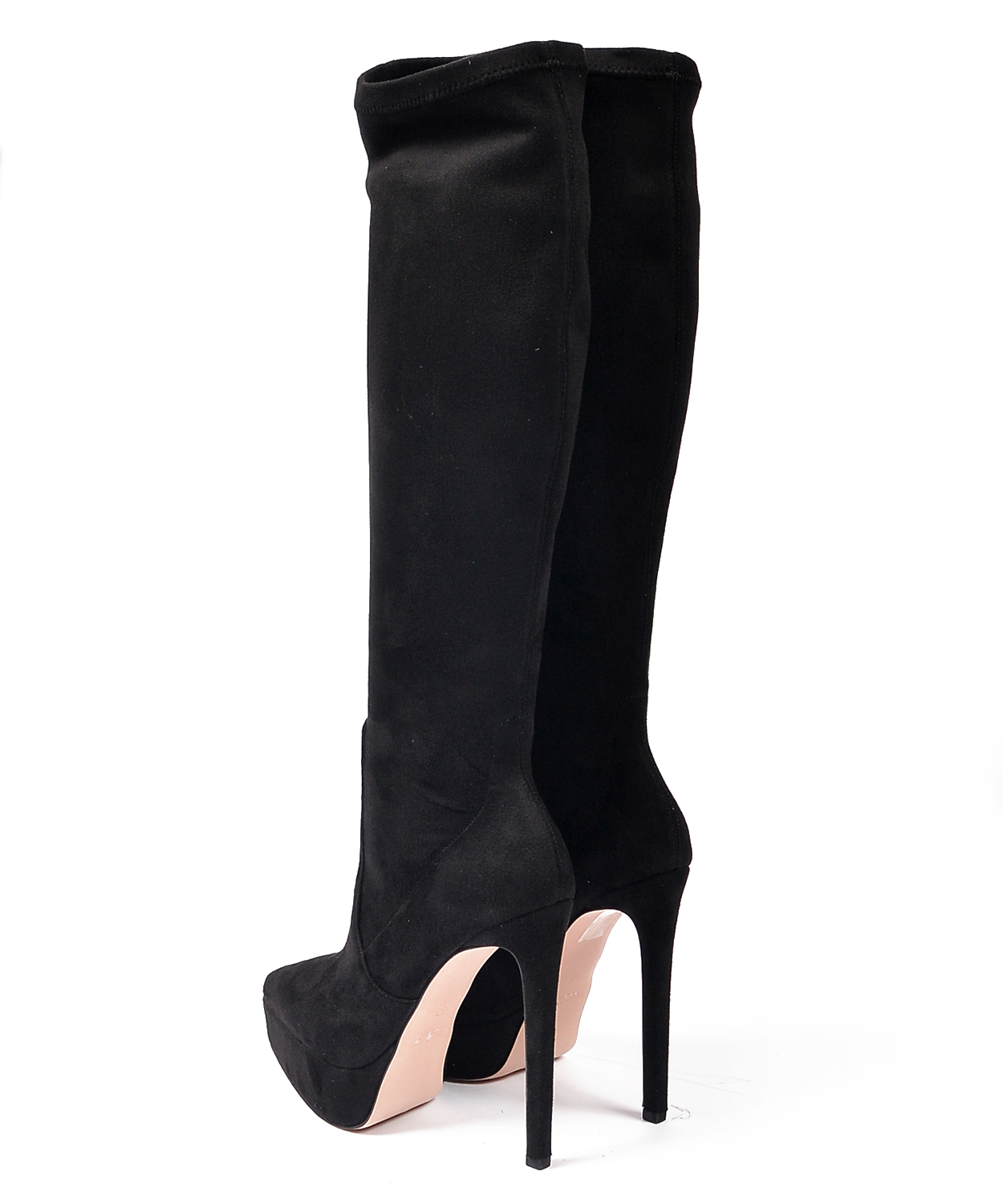 Sofia Baldi ženske duge čizme sa potpeticom 09003 - BLACK STRETCH