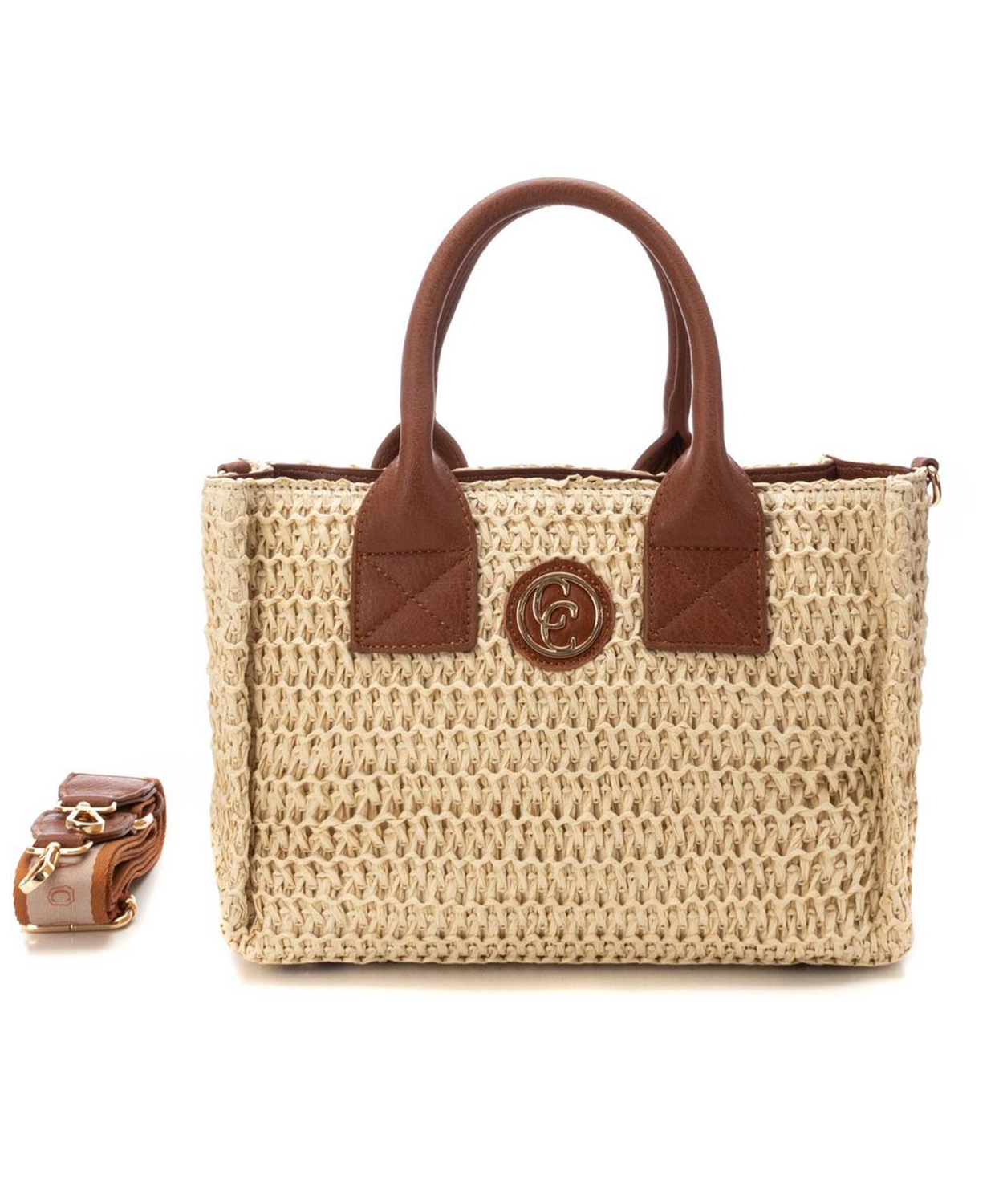 Carmela ženska pletena torba 186133 SS25 - BEIGE