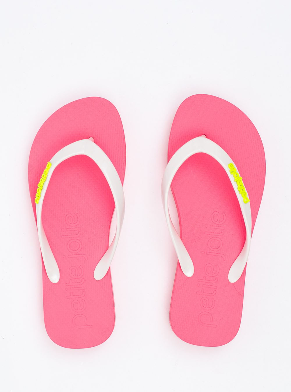 Petite Jolie ženske papuče japanke PJ7321 Fresh Up - WHITE/HIT PINK