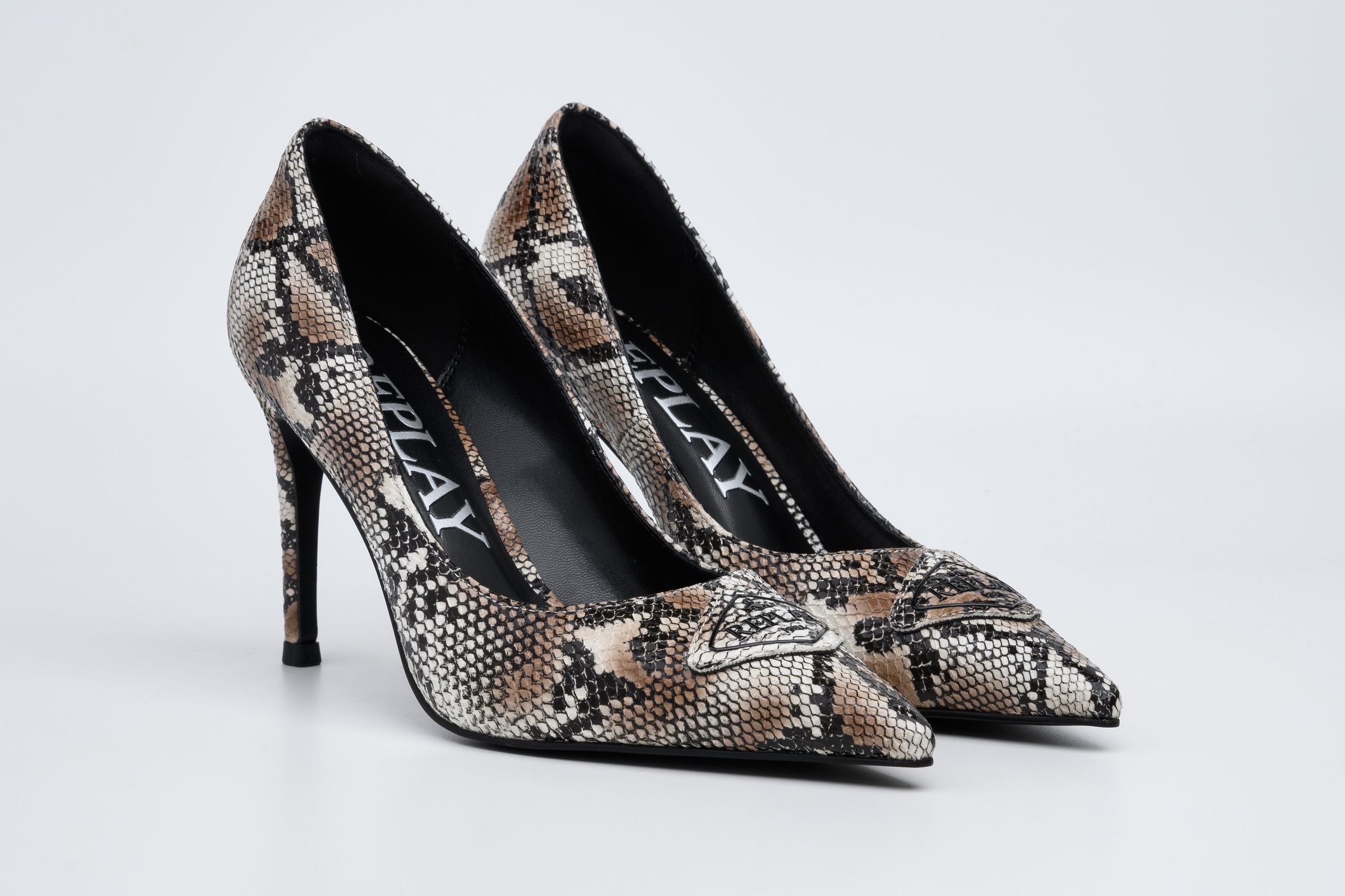 Replay ženske cipele salonke MARTINE SNAKE RH2Z0007S AW25 - BEIGE